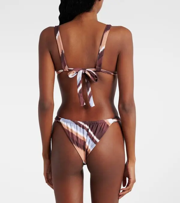 Faithfull The Brand Mary Striped Bikini Top