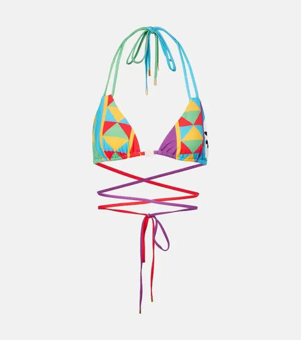 Loewe Printed Bikini Top - Multicoloured