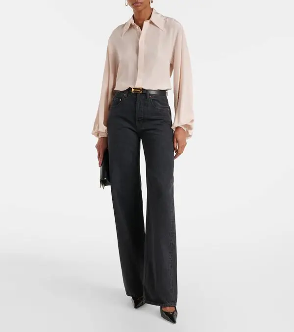 Victoria Beckham Silk Button-down Shirt