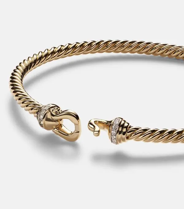 David Yurman Buckle Cablespira® Bangle With Diamonds