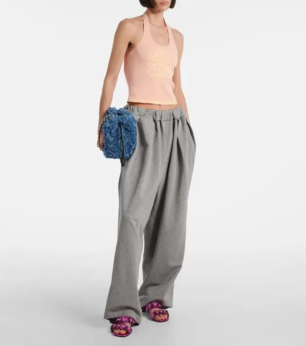 Loewe Flamenco Medium Denim Clutch
