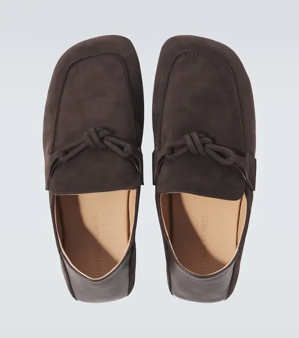 Bottega Veneta Daddy Suede Loafers - Brown