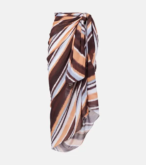 Faithfull The Brand Abaya Striped Beach Cover-up - Multicoloured
