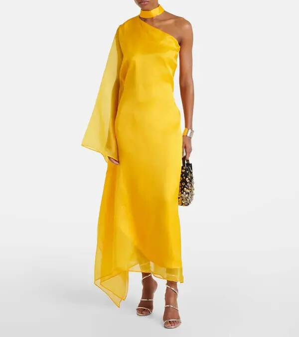 TALLER MARMO Betsy Fantasma Silk Cady Kaftan