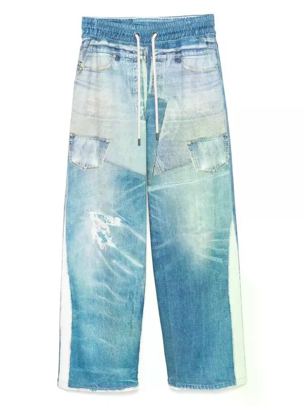 Andersson Bell Denim Trompe L'oeil Mesh Pants