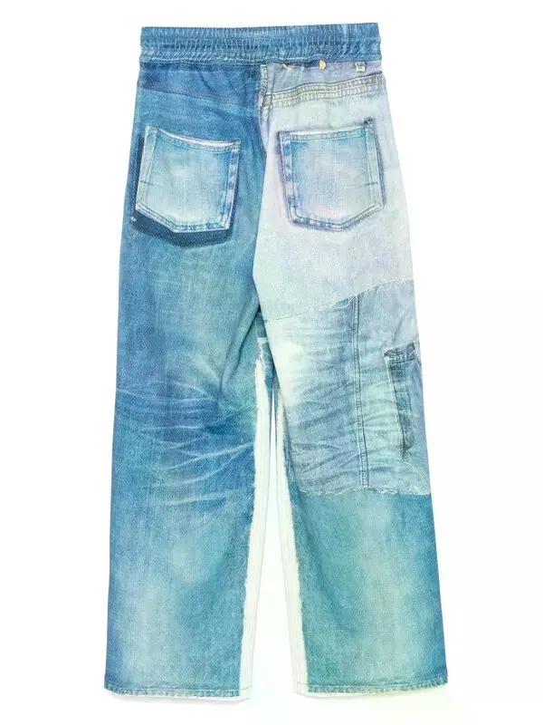 Andersson Bell Denim Trompe L'oeil Mesh Pants
