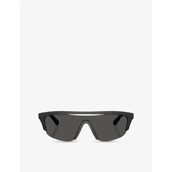 Burberry Rectangle-frame Injected Sunglasses - Black