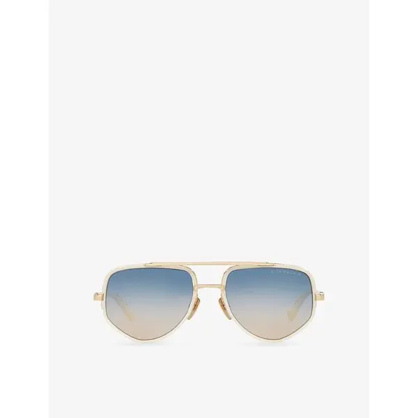 Dita Pilot-frame Sunglasses - White