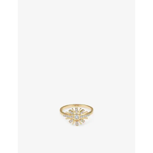 Astley Clarke Atomic 14ct Yellow- And Lab-grown Diamond Ring - Gold