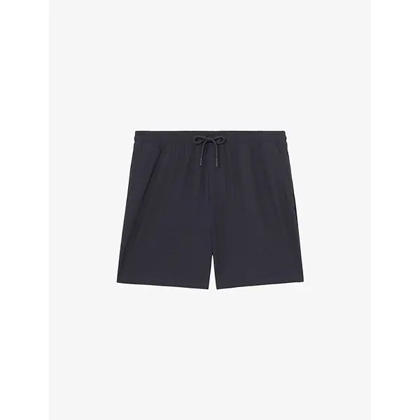 REISS Drawstring Swim Shorts - Navy