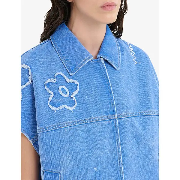 Marni Cropped Cotton Denim Shirt