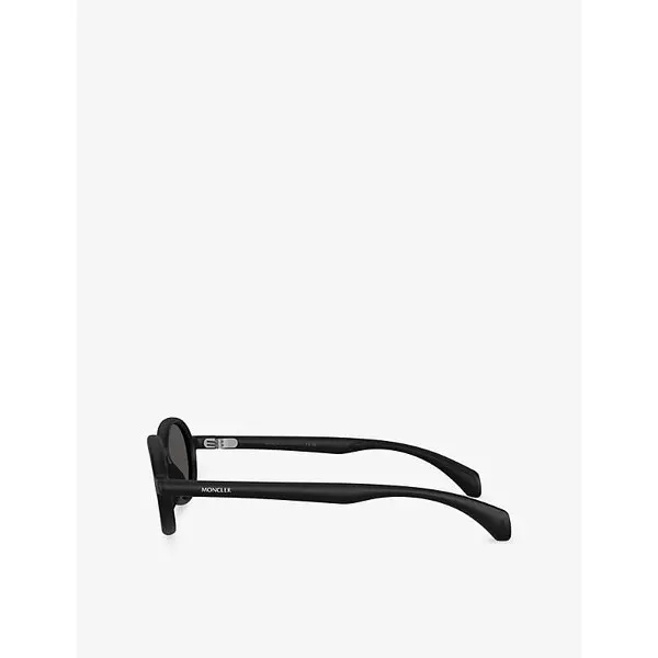 Moncler Me8006 Oval-frame Sunglasses - Black