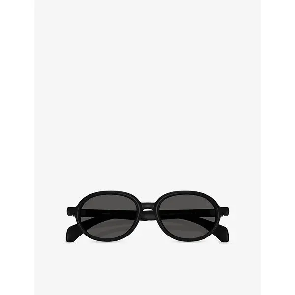 Moncler Me8006 Oval-frame Sunglasses - Black