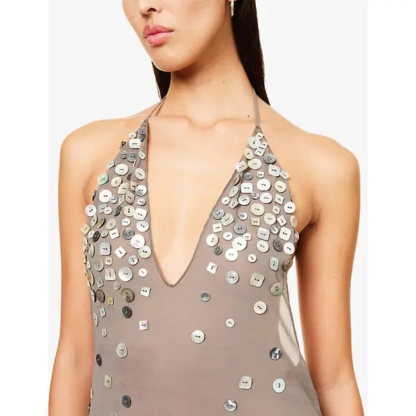 jaded london grey mini dress Maxing Hooded Mini Dress With Eyelets | Jaded London main image 0