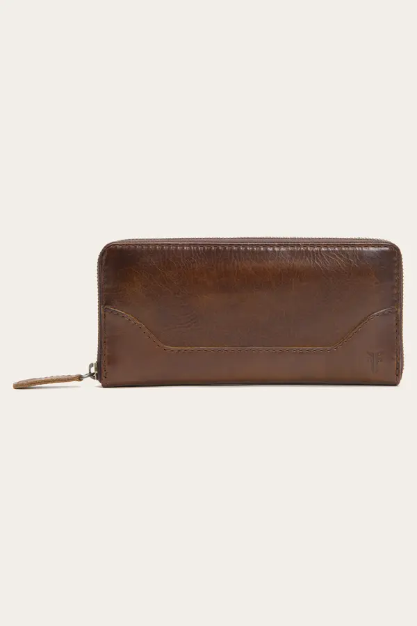 Frye Melissa Zip Wallet - Brown