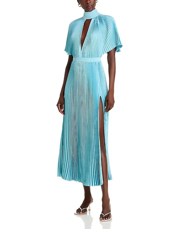 L'IDEE Anais Pleated Maxi Dress