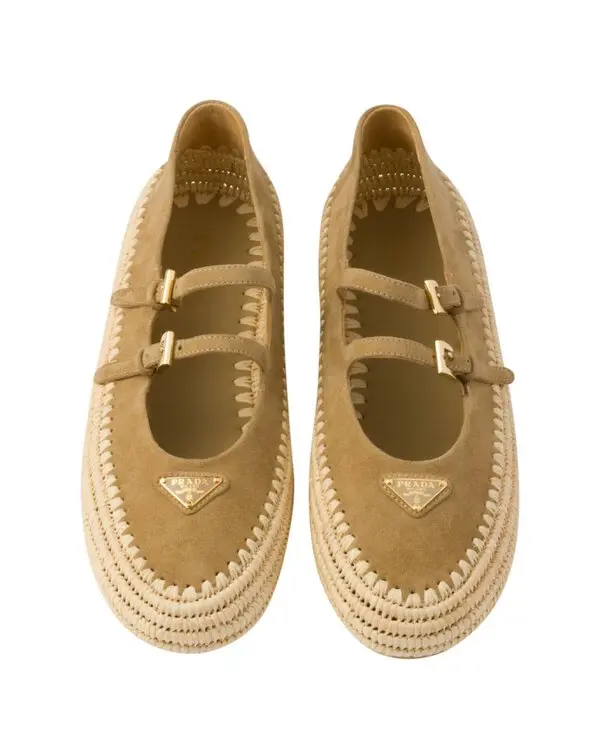 Prada Suede Ballerinas