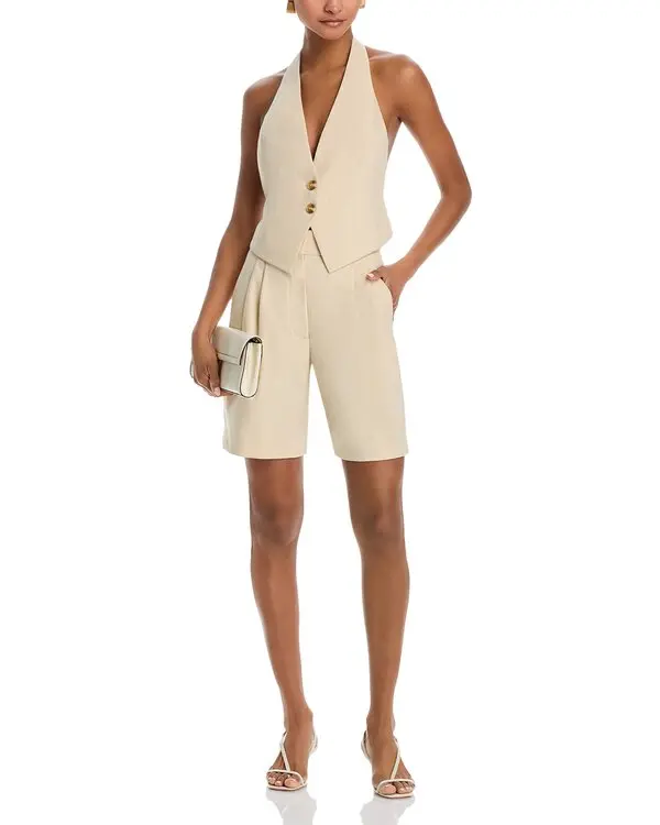 Ronny Kobo Lido Halter Vest - Ivory