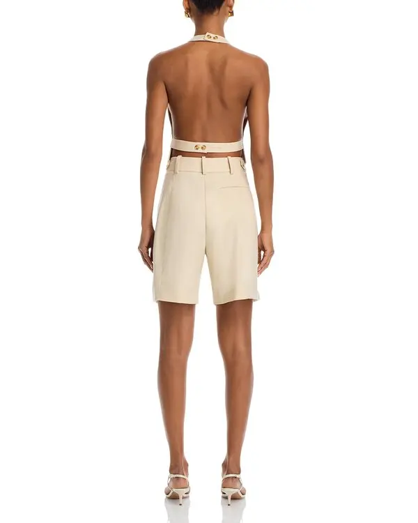 Ronny Kobo Lido Halter Vest - Ivory