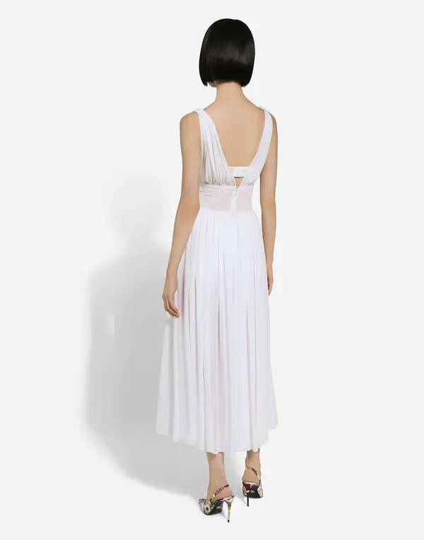 Dolce & Gabbana V-neck Midi Dress