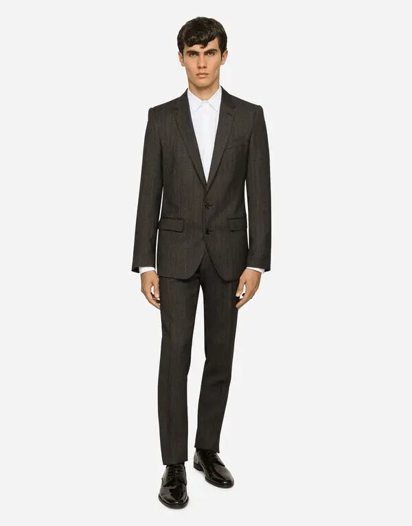 Dolce & Gabbana Single-breasted Pinstripe Wool Martini-fit Suit - Multicolor