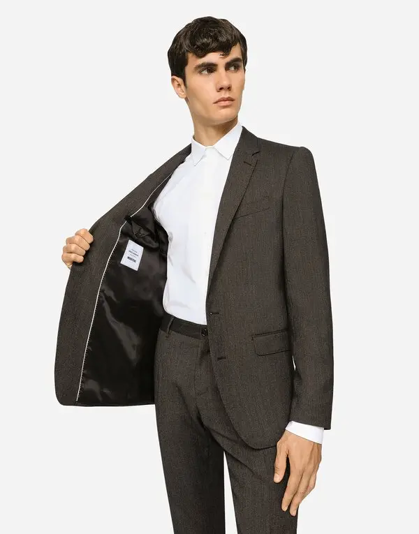Dolce & Gabbana Single-breasted Pinstripe Wool Martini-fit Suit - Multicolor