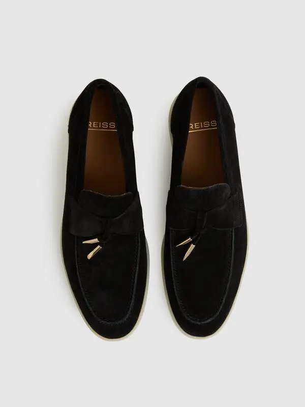 REISS Suede Tassel Loafers