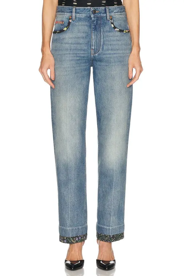 Valentino Garavani Straight Leg Jeans