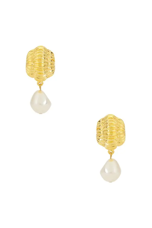 JENNIFER BEHR Asha Earrings - Pearl