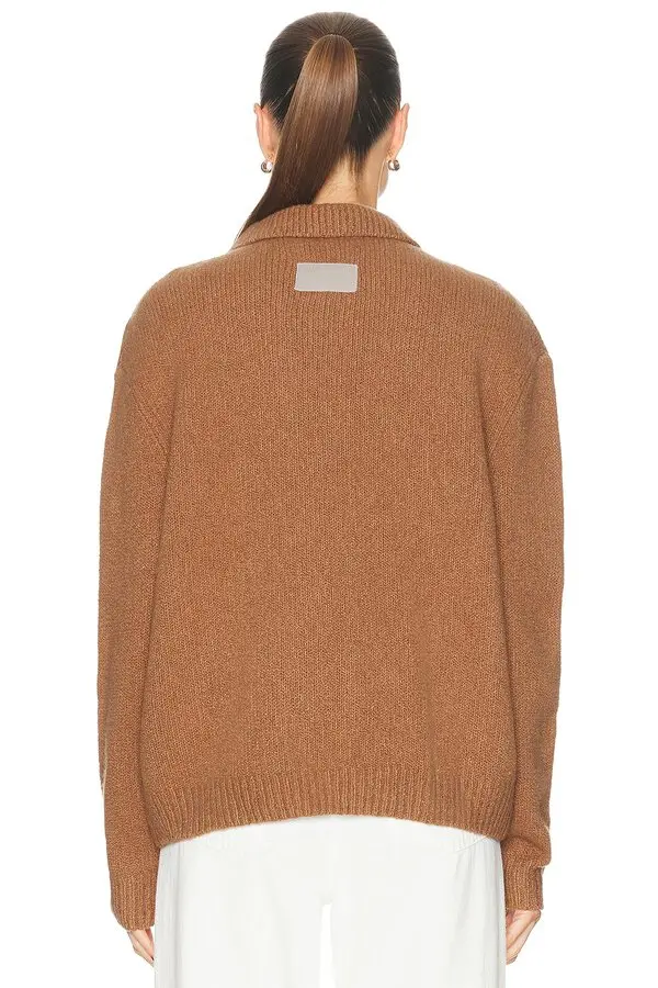AYA MUSE X Revolve Knit Zip Up Jacket With Collar