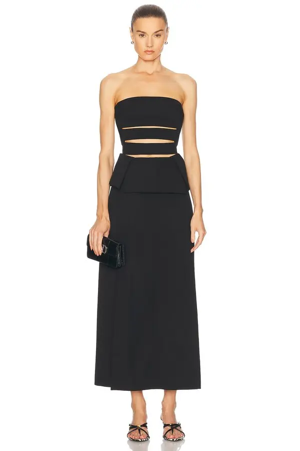 Proenza Schouler Strapless Cut-out Dress