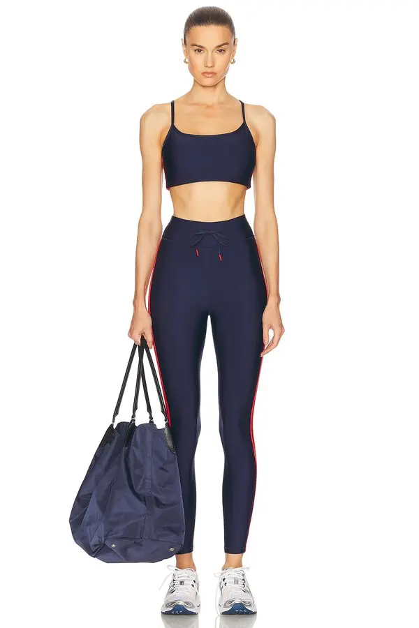 The Upside Oxford Hutton Scoop Neck Sports Bra - Navy