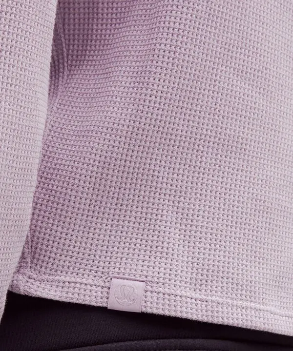 Lululemon Cotton-blend Henley Long-sleeve Shirt - Lilac Ether