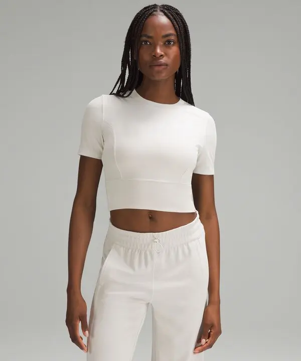 Lululemon Twist-back Ribbed Short-sleeve Shirt
