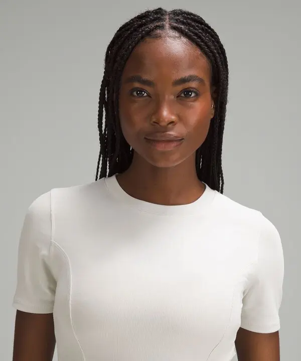 Lululemon Twist-back Ribbed Short-sleeve Shirt