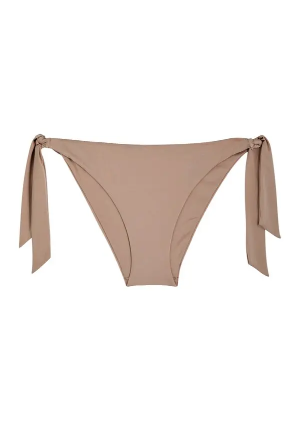 Max Mara Samuela Pearlescent Bikini Briefs - Beige