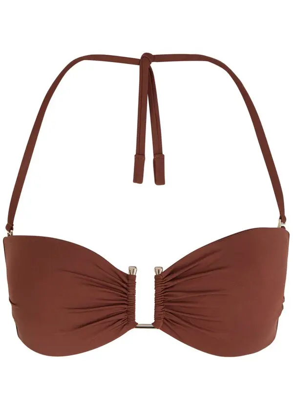 Max Mara Amelia Strapless Bikini Top - Brown