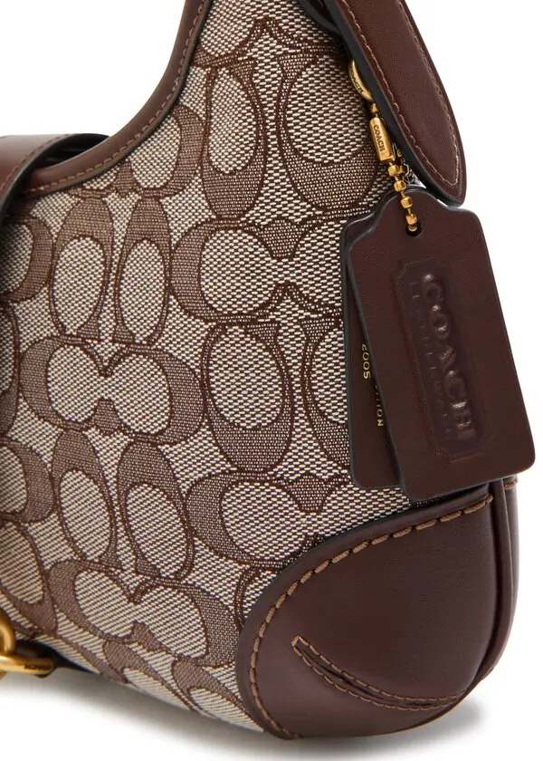バッグ COACH Signature Hobo Shoulder Bag Brown Coach Originals Signature Leather Shoulder Bag - Brown | Editorialist