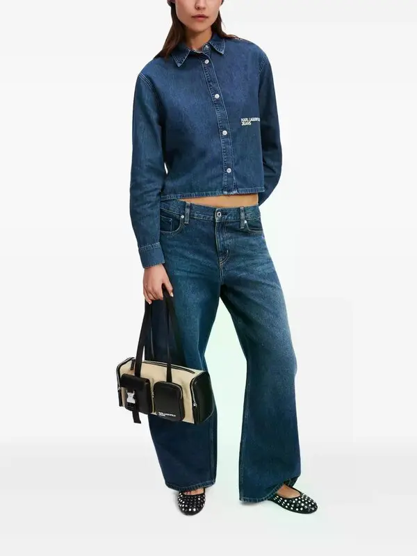 Karl Lagerfeld Boxy Denim Blouse