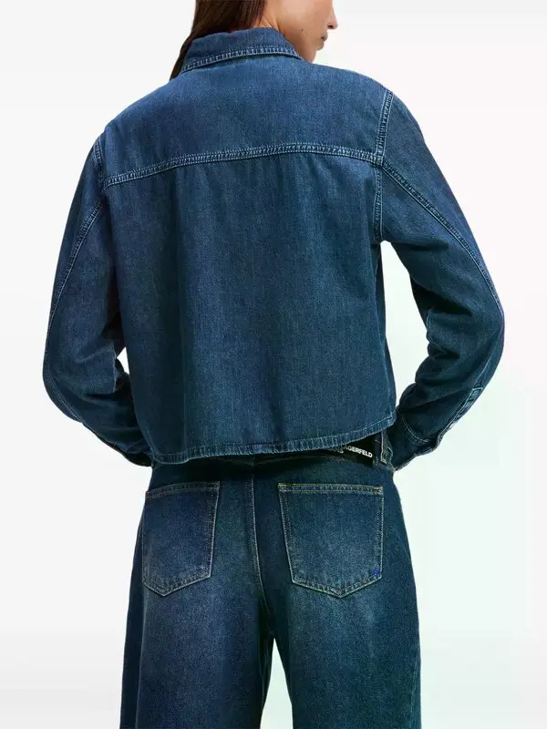 Karl Lagerfeld Boxy Denim Blouse