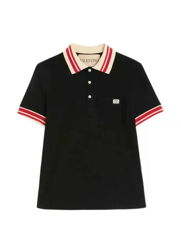 Valentino Garavani Logo-patch Polo Shirt