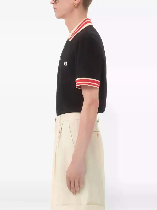 Valentino Garavani Logo-patch Polo Shirt