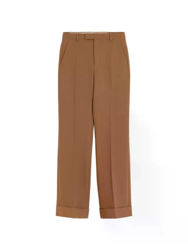 Valentino Garavani Cuffed Gabardine Trousers