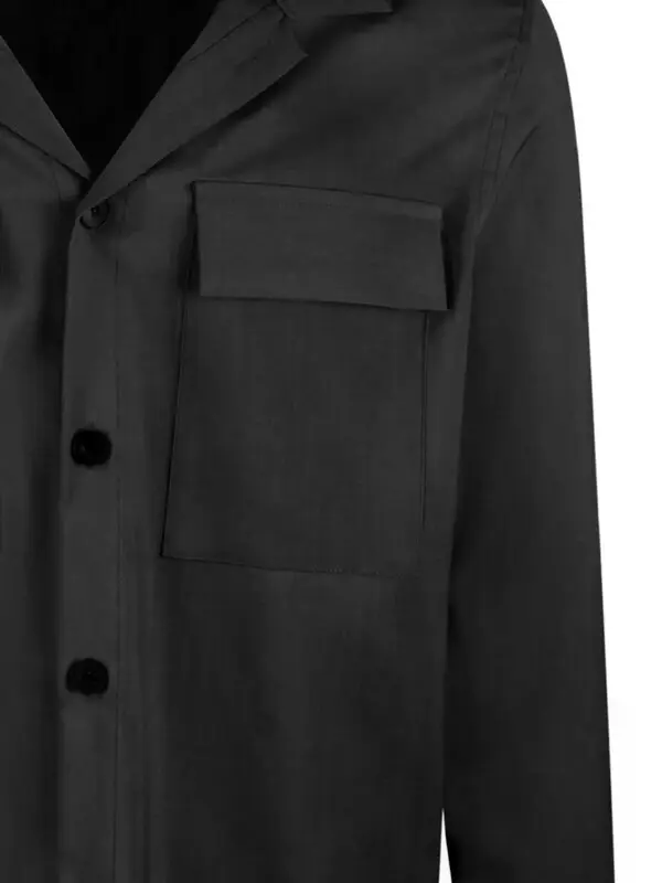 LOW BRAND Wool Shirt - Black