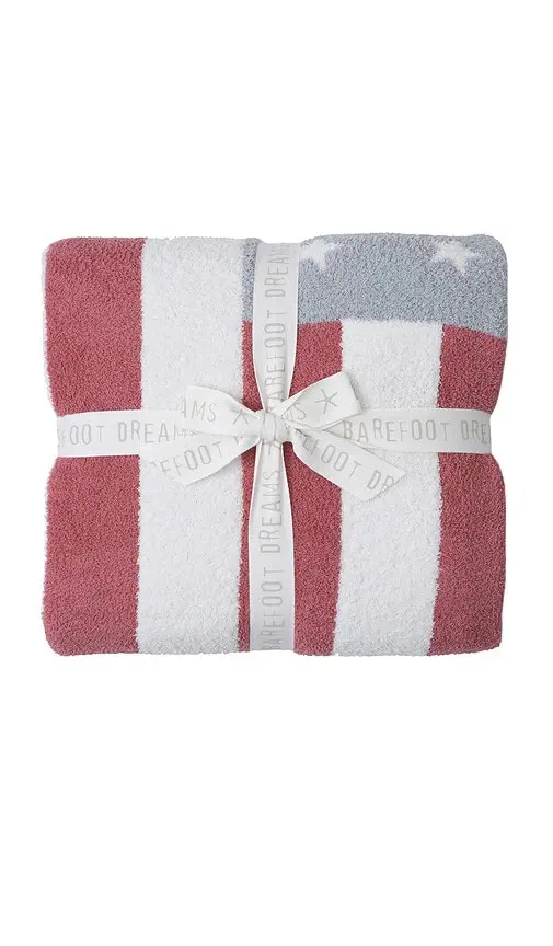 Barefoot Dreams Cozychic American Flag Blanket
