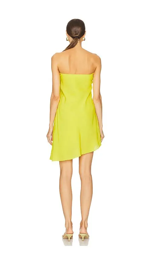 Rococo Sand Strapless Floral Crepe Mini Dress