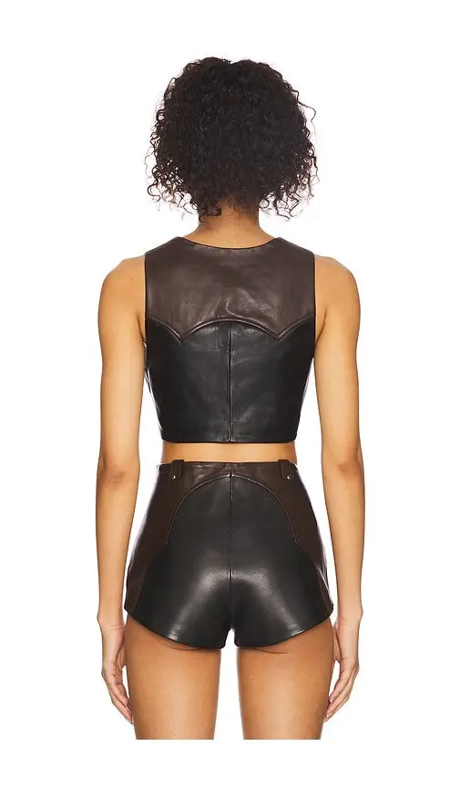 LAMARQUE X Revolve Dolly Leather Top