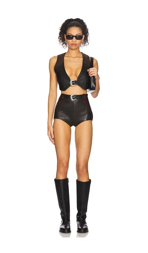 LAMARQUE X Revolve Dolly Leather Top