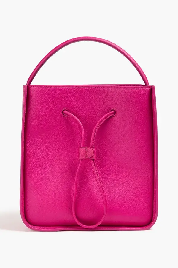 Phillip Lim Soleil Small Pebbled Leather Bucket Bag Fuchsia