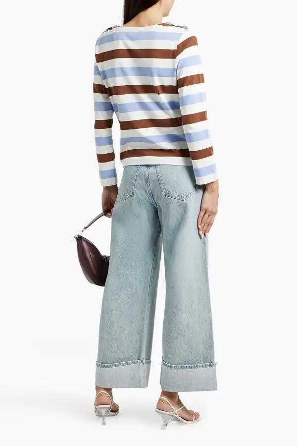 Veronica Beard Hovey Striped Top